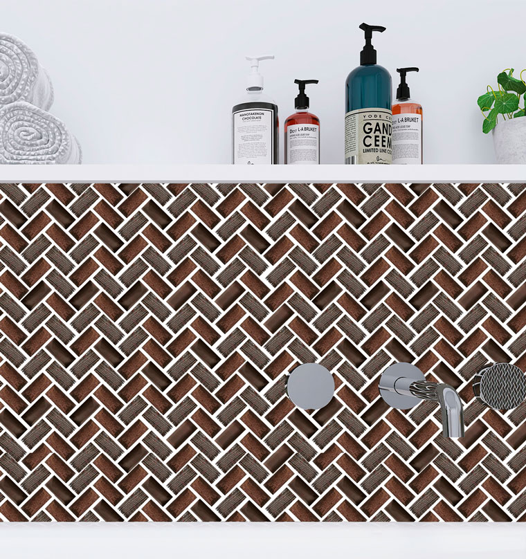 MOS SOLE CHEVRON 30.4*30.4 BRONCE | KLP Comercial